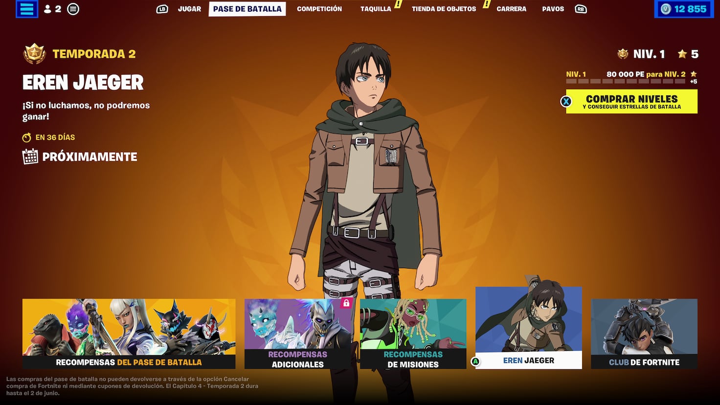 Pase de Batalla de Fortnite Capítulo 4 Temporada 2: todas las skins y recompensas - Meristation