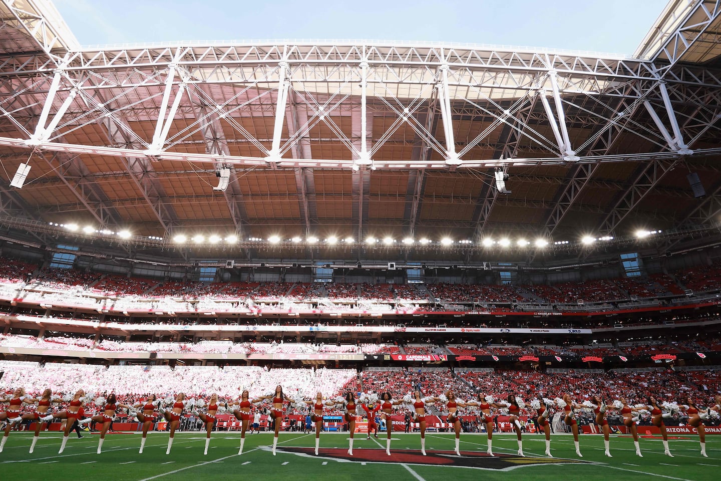 These are the NFL stadiums with real grass and with artificial turf ...