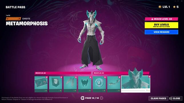 Fortnite Chapter 4 Season 4 Battle Pass: All Outfits and Rewards ...