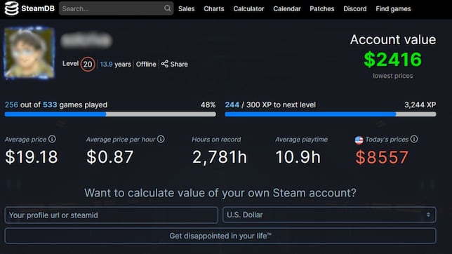 This is the price of your Steam account: find out how much you have ...