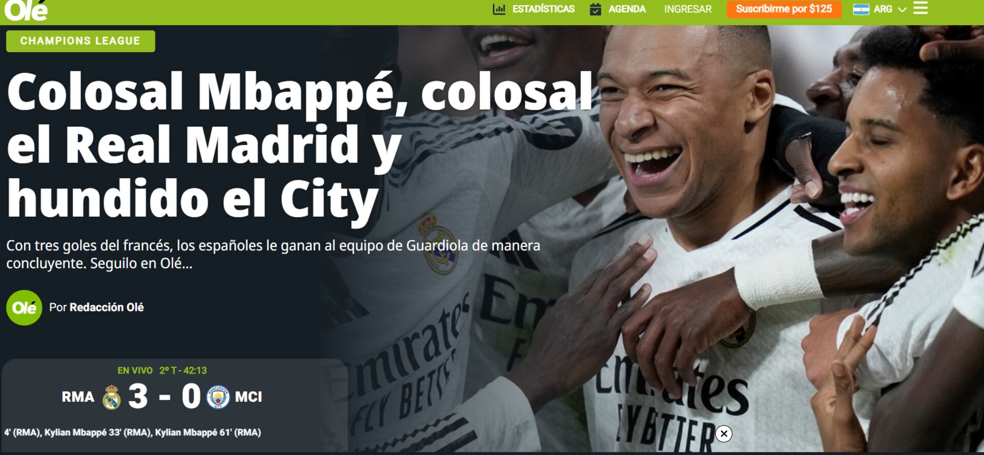 El mundo, a sus pies: “Estratosférico Mbappé” - AS.com