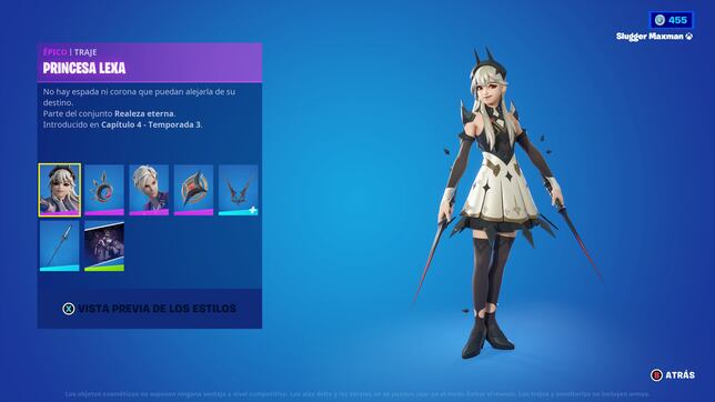 Príncipe Orin y Princesa Lexa son las nuevas skins del Club de Fortnite ...