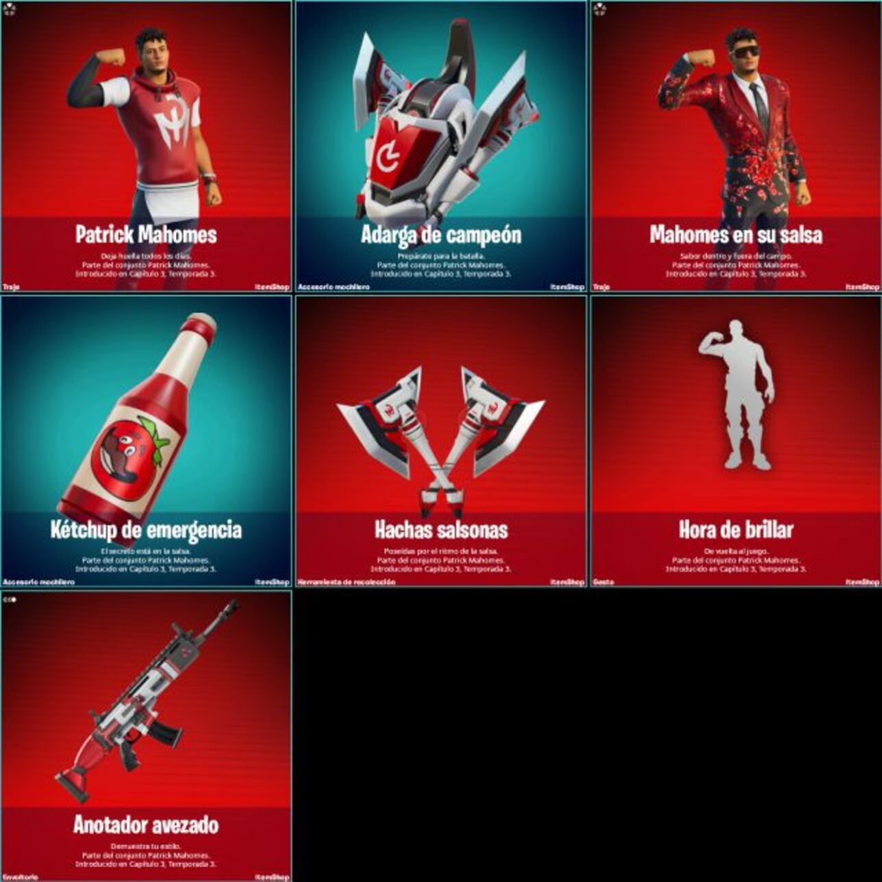 Fortnite: nueva skin Patrick Mahomes ya disponible; precio y contenidos ...