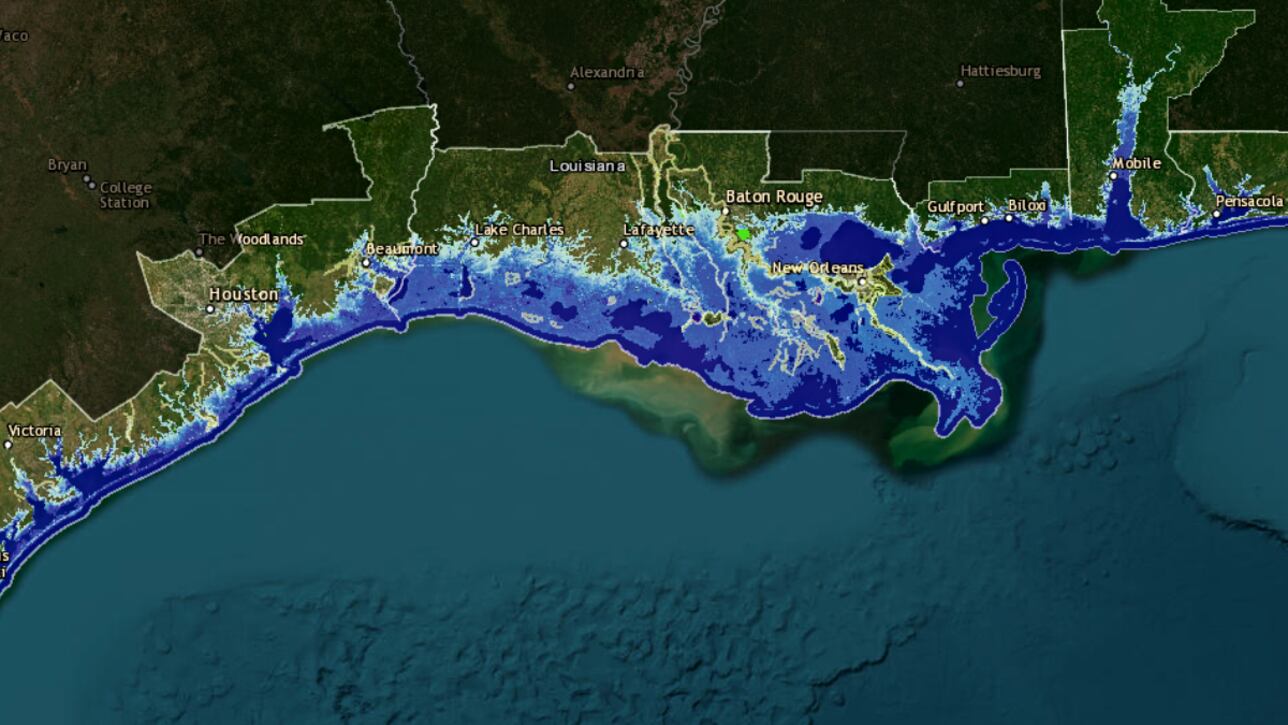 Interactive map of cities that will be submerged by 2100 due to climate ...