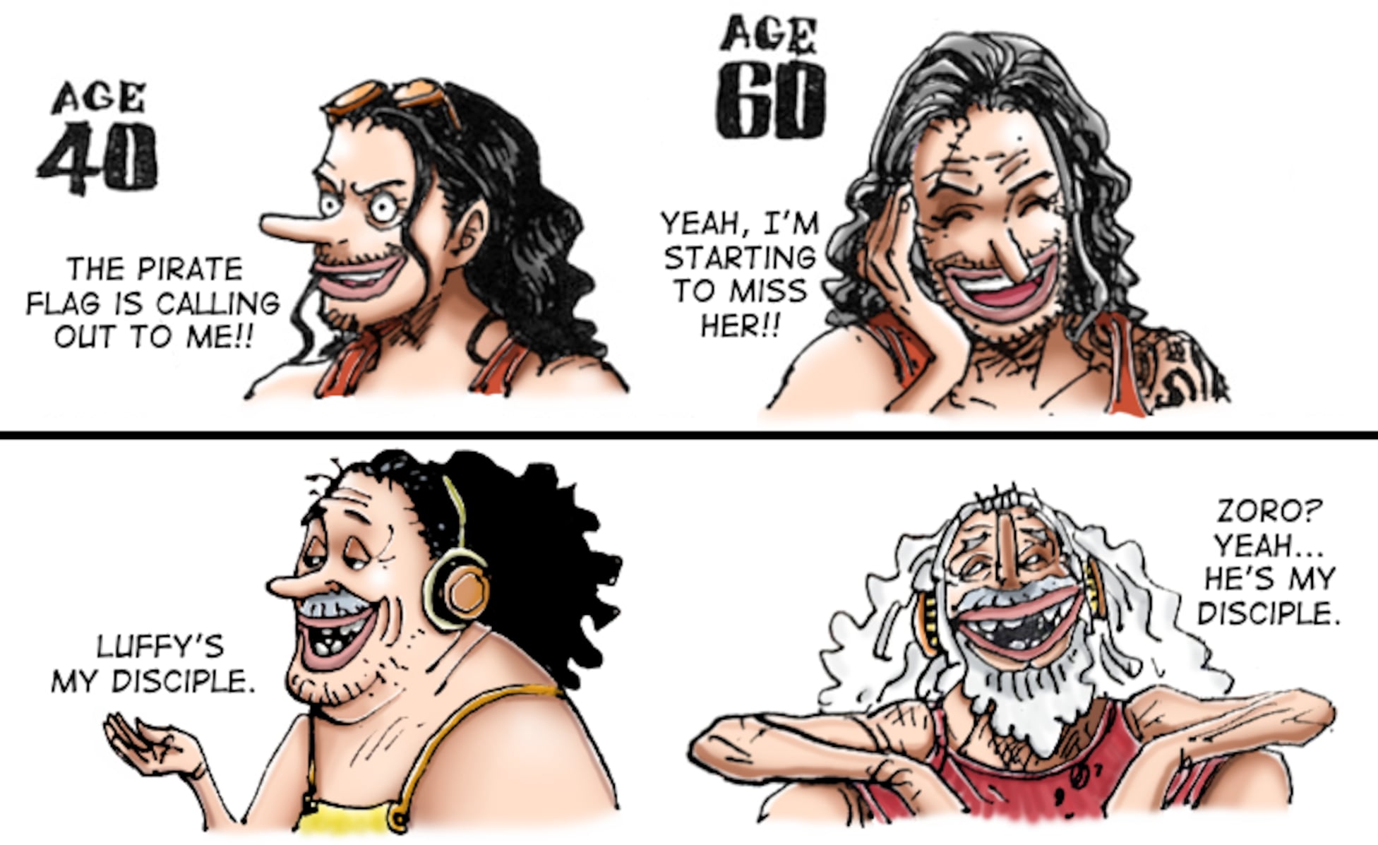 Así serían los protagonistas de ‘One Piece’ a los 40 y 60 años según ...