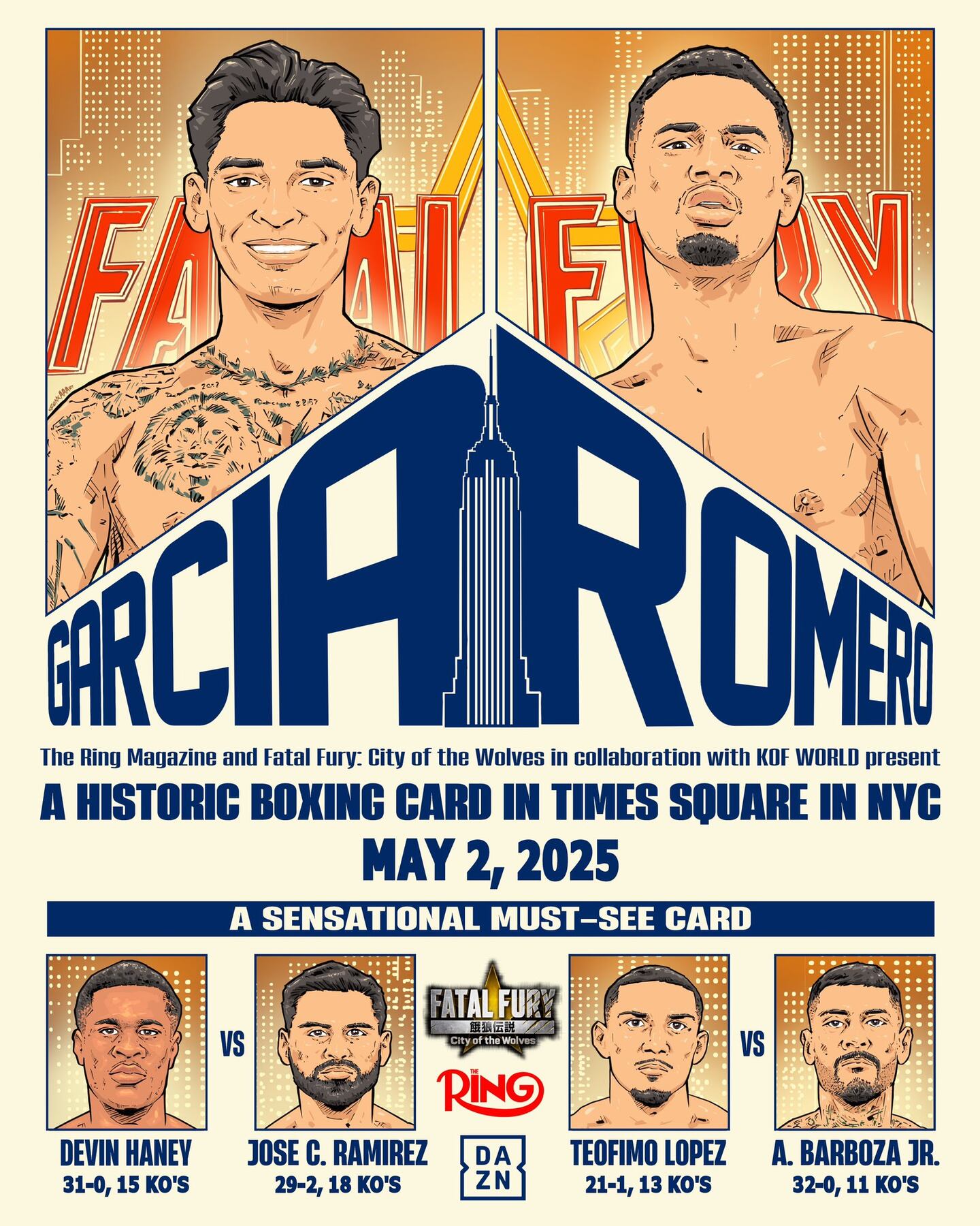 Velada de boxeo ‘Fatal Fury Times Square’ con Ryan García, Devin Haney y Teófimo López: TV ...