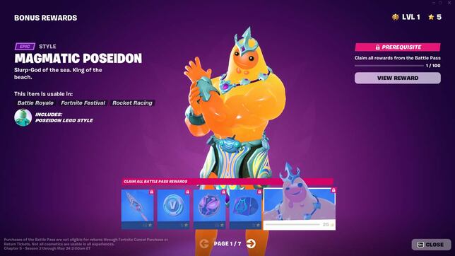 Fortnite Chapter 5 Season 2 Battle Pass: All Outfits and Rewards ...