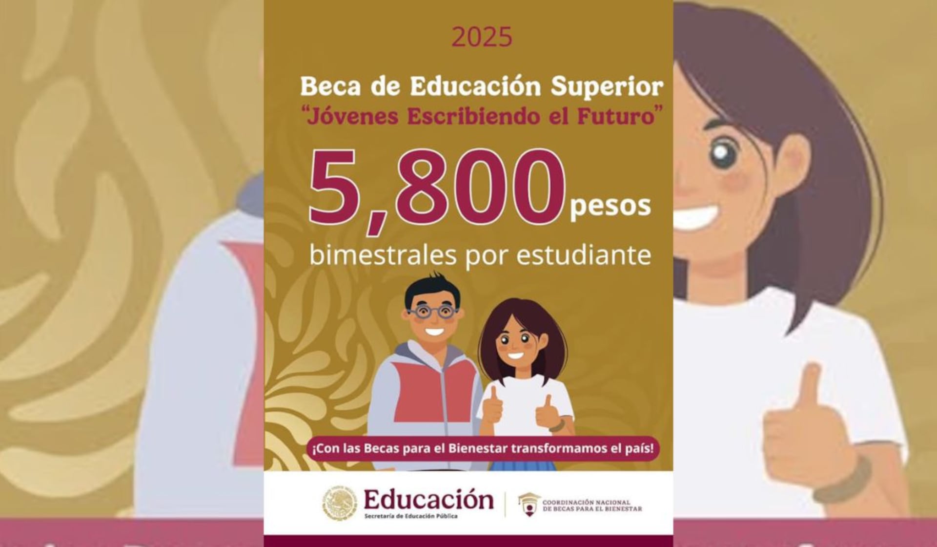 Revelan el calendario oficial de pagos de la Beca Jóvenes Escribiendo ...