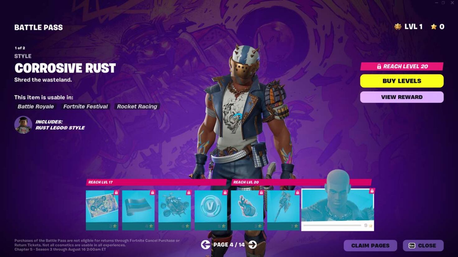 Fortnite Chapter 5 Season 3 Battle Pass: All Outfits and Rewards ...