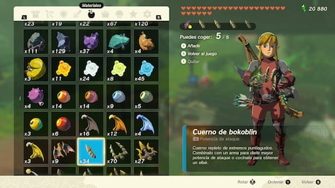 Cómo crear todos los Elixires en The Legend of Zelda: Tears of the Kingdom - Meristation