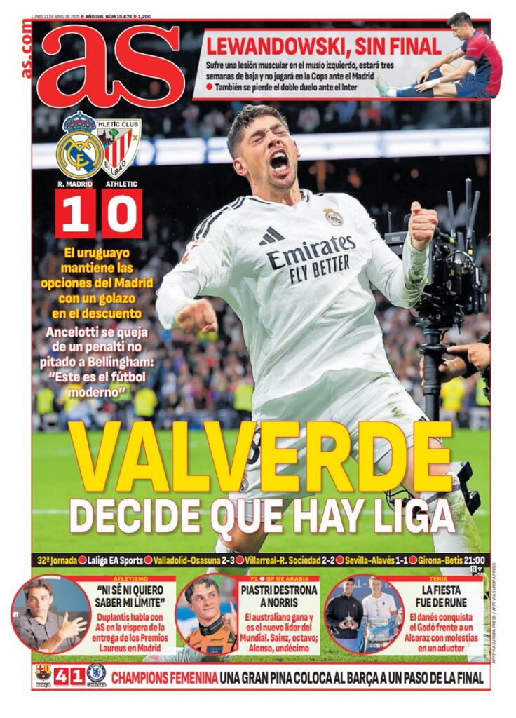 Las portadas de AS de abril - AS.com
