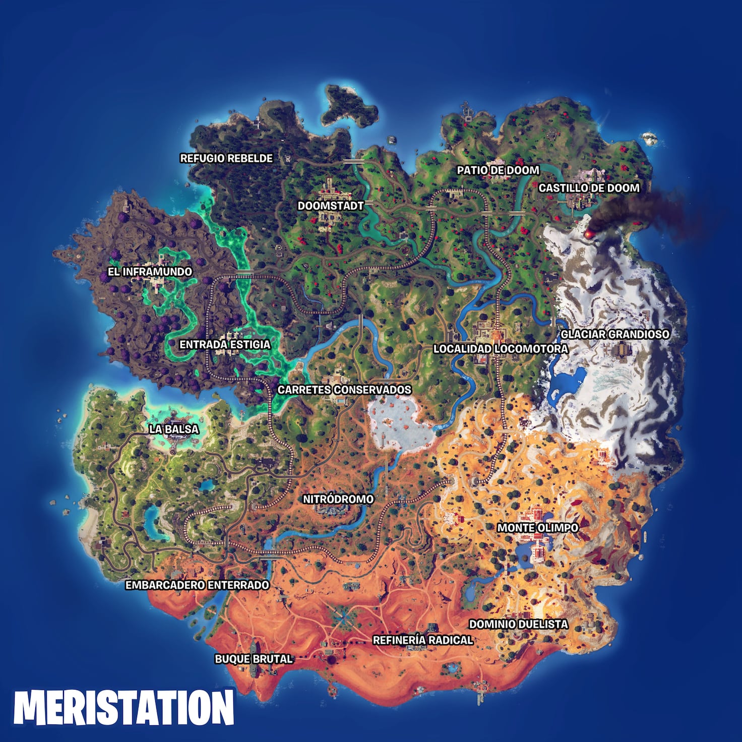 Así es el nuevo mapa de la nueva temporada de Marvel de Fortnite: todas ...