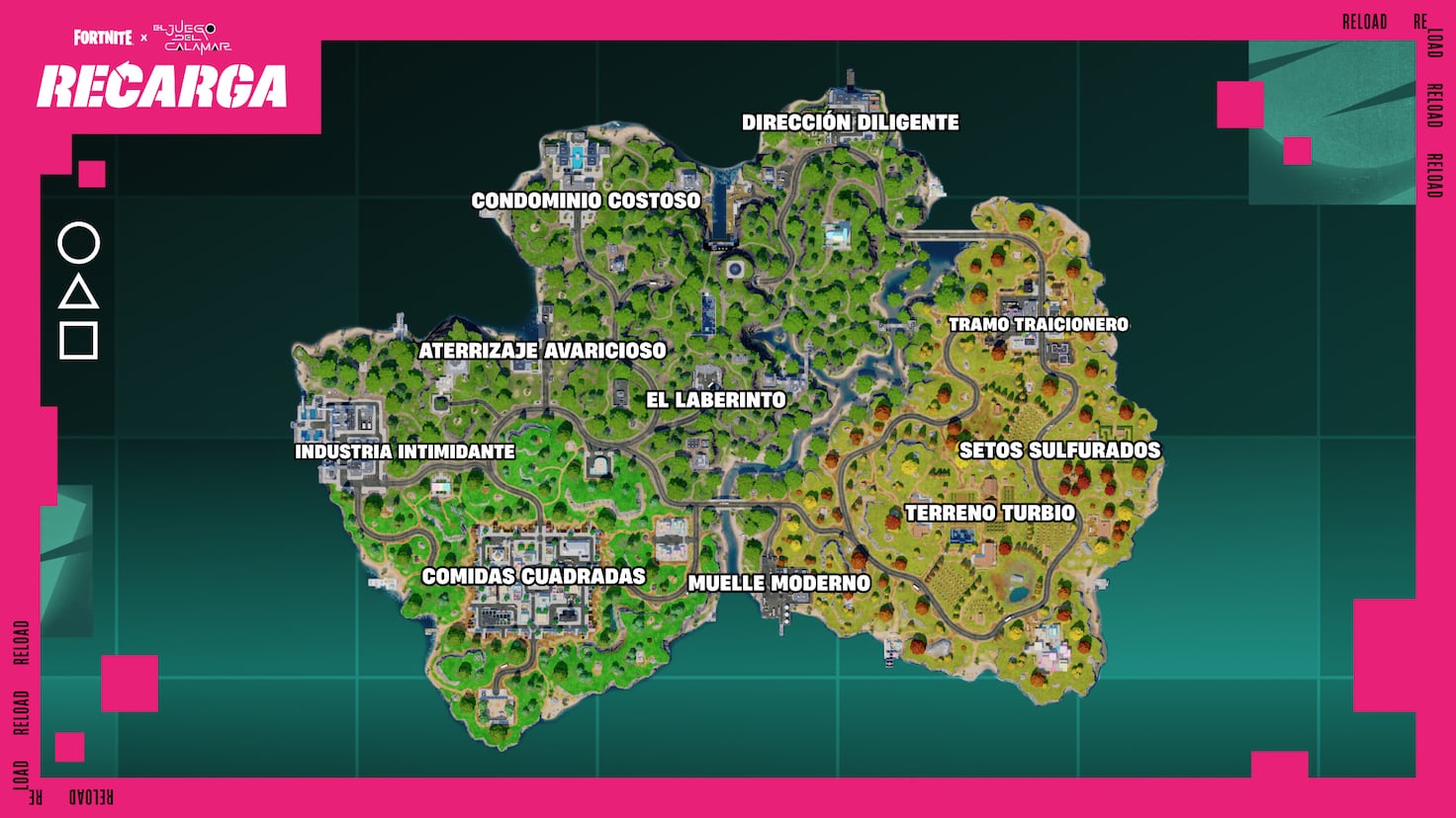 Fortnite trae la emoción de ‘El juego del calamar’ con un nuevo mapa y ...