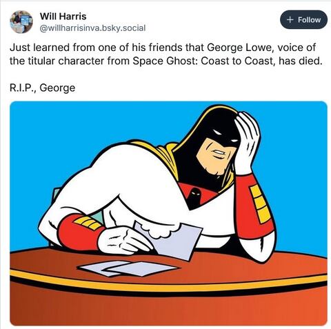 George Lowe dies at the age of 67: What was the Space Ghost voice actor ...