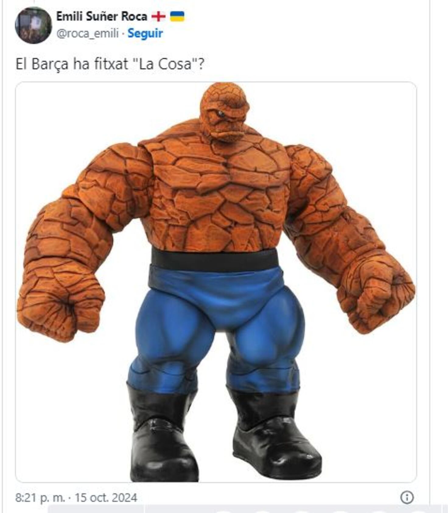 "Tiene una gamba en el hombro": lluvia de memes con el cartel del Barça ...