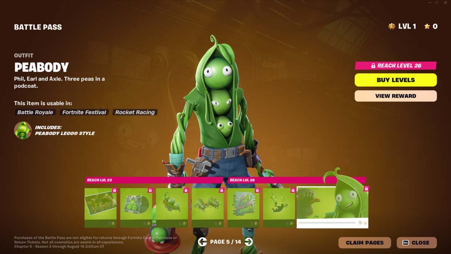 Fortnite Chapter 5 Season 3 Battle Pass: All Outfits and Rewards ...