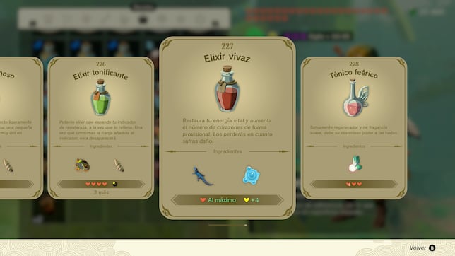 Cómo crear todos los Elixires en The Legend of Zelda: Tears of the Kingdom - Meristation
