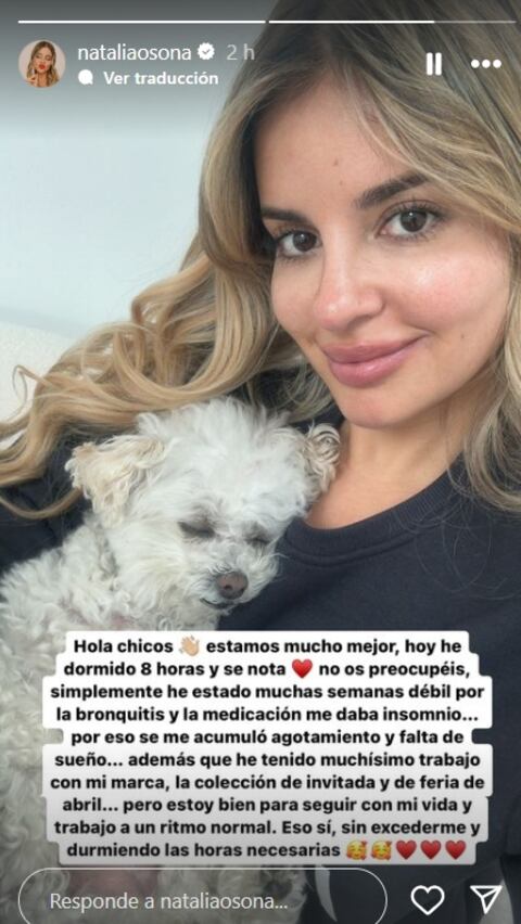 La influencer Natalia Osona, ingresada por “agotamiento extremo”: ”Nos exigimos demasiado ...