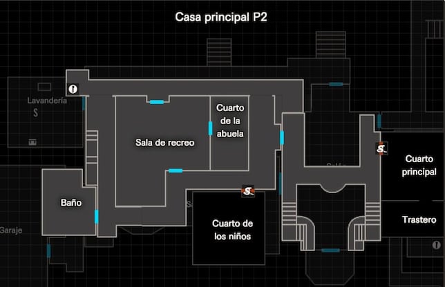 Resident Evil 7, Guía Completa - Mapas - Casa Principal - Meristation
