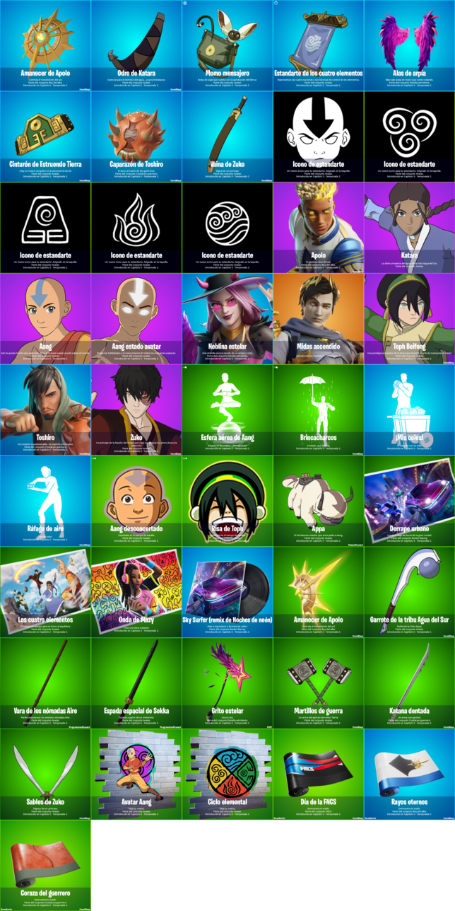 Parche 29.20 de Fortnite: evento de ‘Avatar’ con Aang, Katara, Zuko y ...