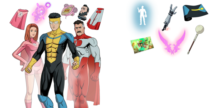 Fortnite gets new outfits of Omni-Man, Invincible and Atom Eve from the ...