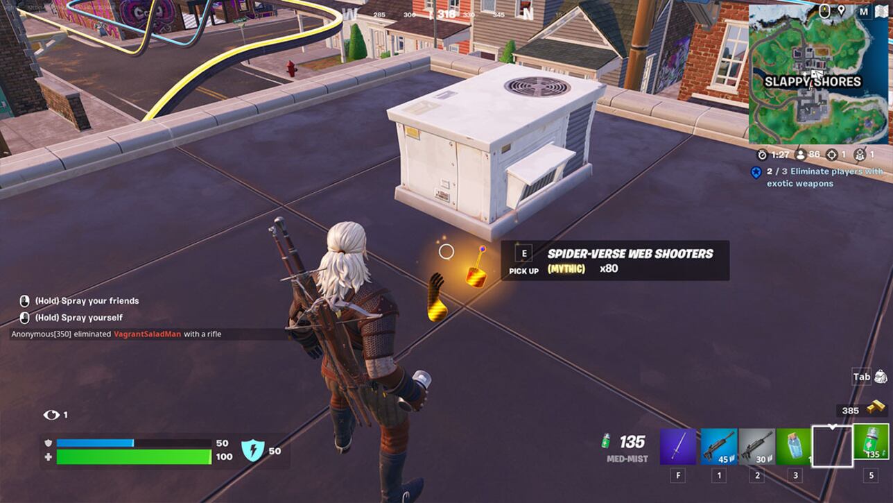 Spider-Verse Web Shooters in Fortnite: All locations and where to find them - Meristation