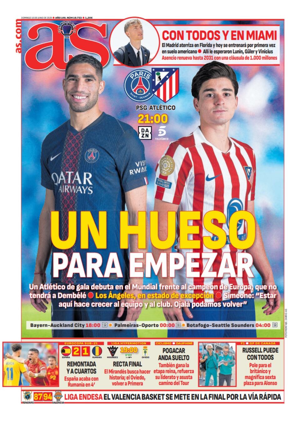 Las portadas de AS de junio - AS.com