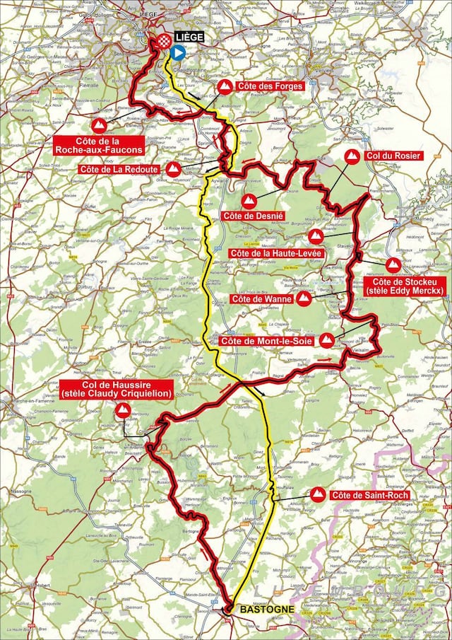 Lieja-Bastoña-Lieja 2025: recorrido, perfil, favoritos, TV, horario y ...