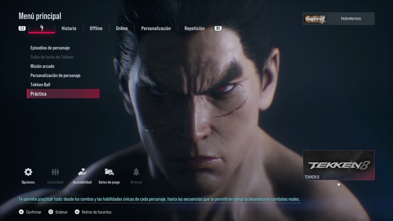 Cómo crear tu propio menú de favoritos en Tekken 8 - Meristation