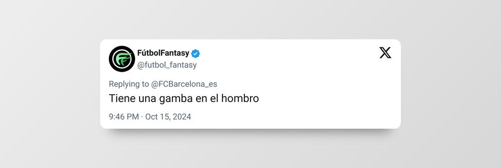 "Tiene una gamba en el hombro": lluvia de memes con el cartel del Barça ...