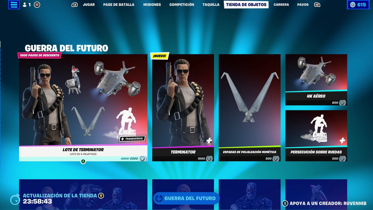 La nueva skin de Terminator de Arnold Schwarzenegger llega a Fortnite y ...