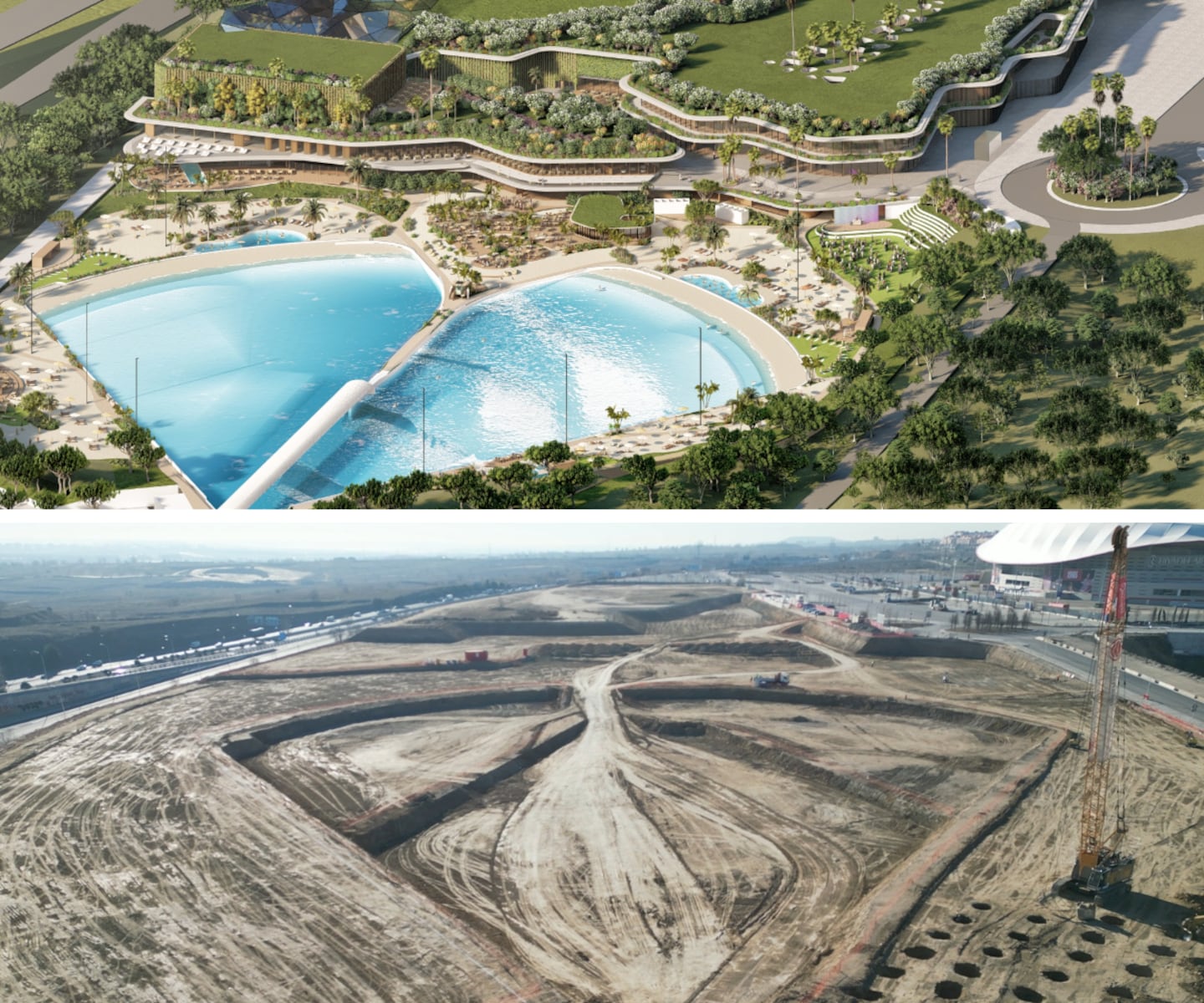 Así están 6 de los Wavegarden en construcción, incluyendo Madrid - AS.com