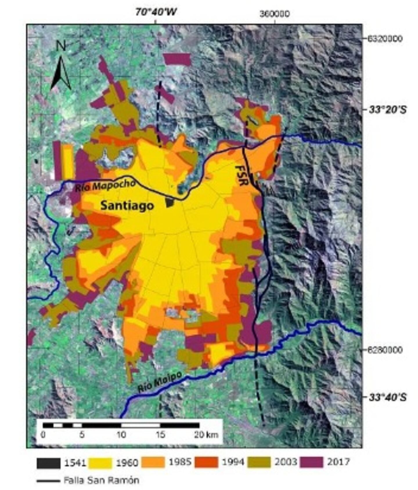Las comunas de Santiago afectadas por la falla de San Ramón: mapa y ...