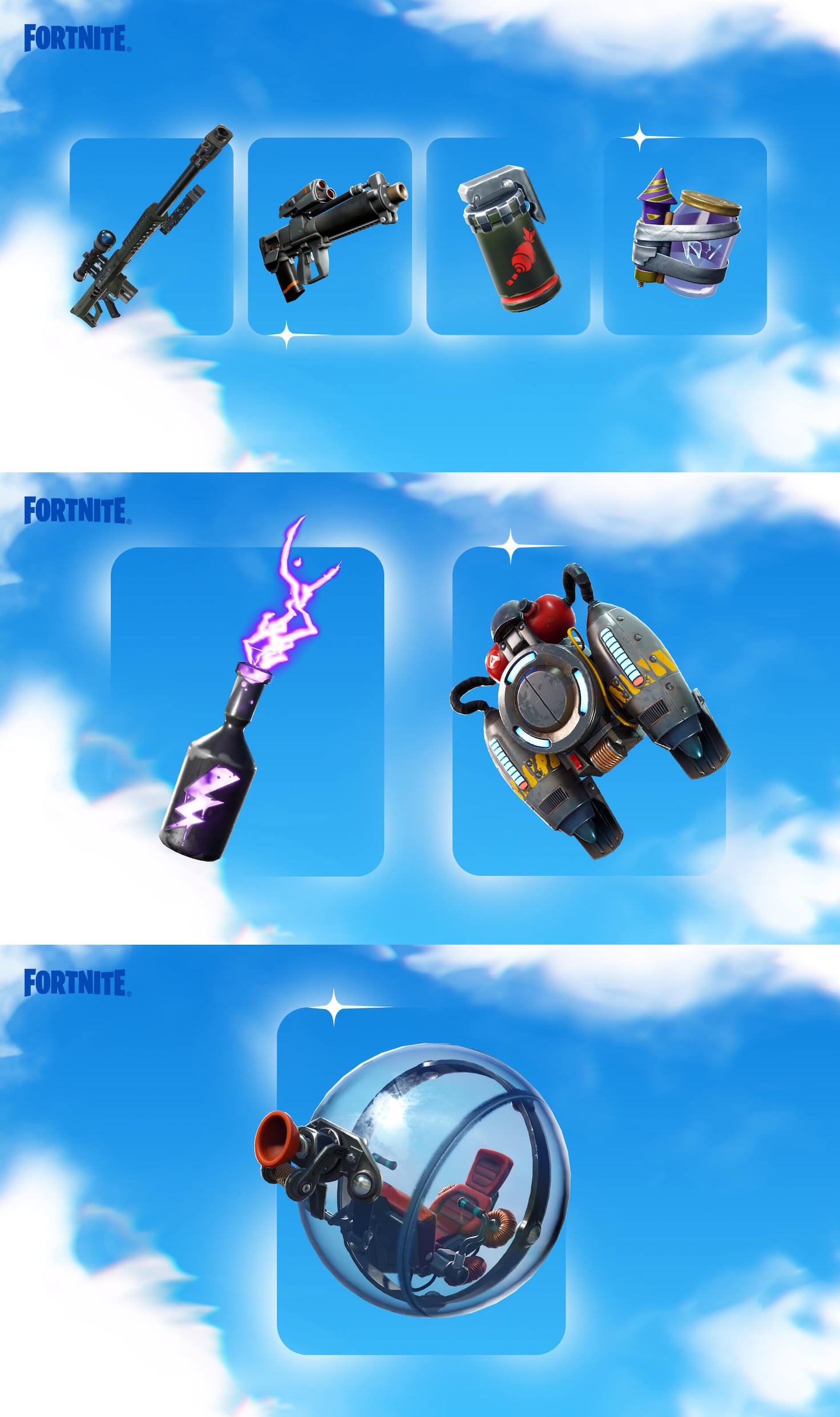 Todas las armas, objetos y vehículos disponibles en Fortnite: Orígenes ...