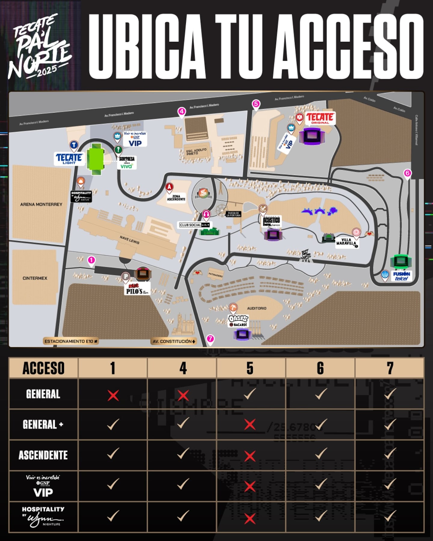 Festival Pa’l Norte 2025: Horarios oficiales, mapa, escenarios y ...