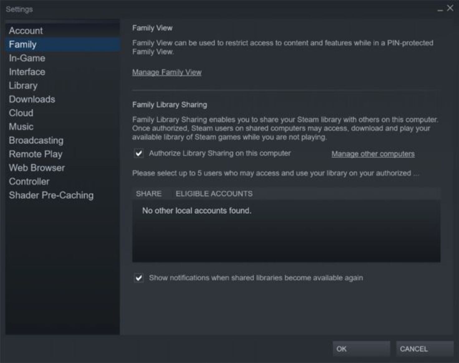 How to share your Steam game library with your family and friends, step ...