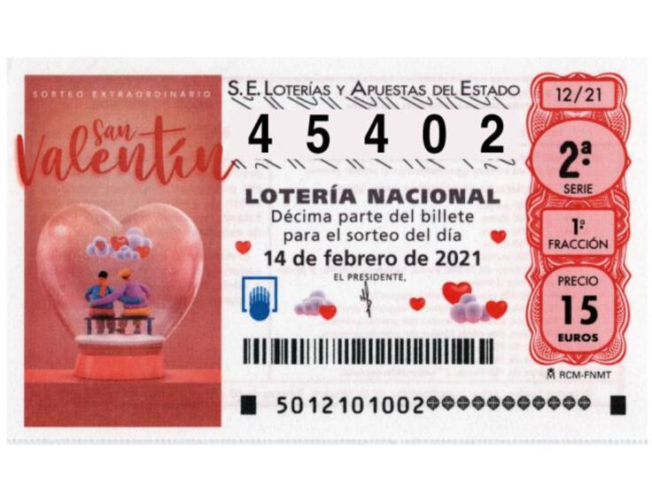 Sorteo Extraordinario de San Valentín de Lotería: comprobar online ...
