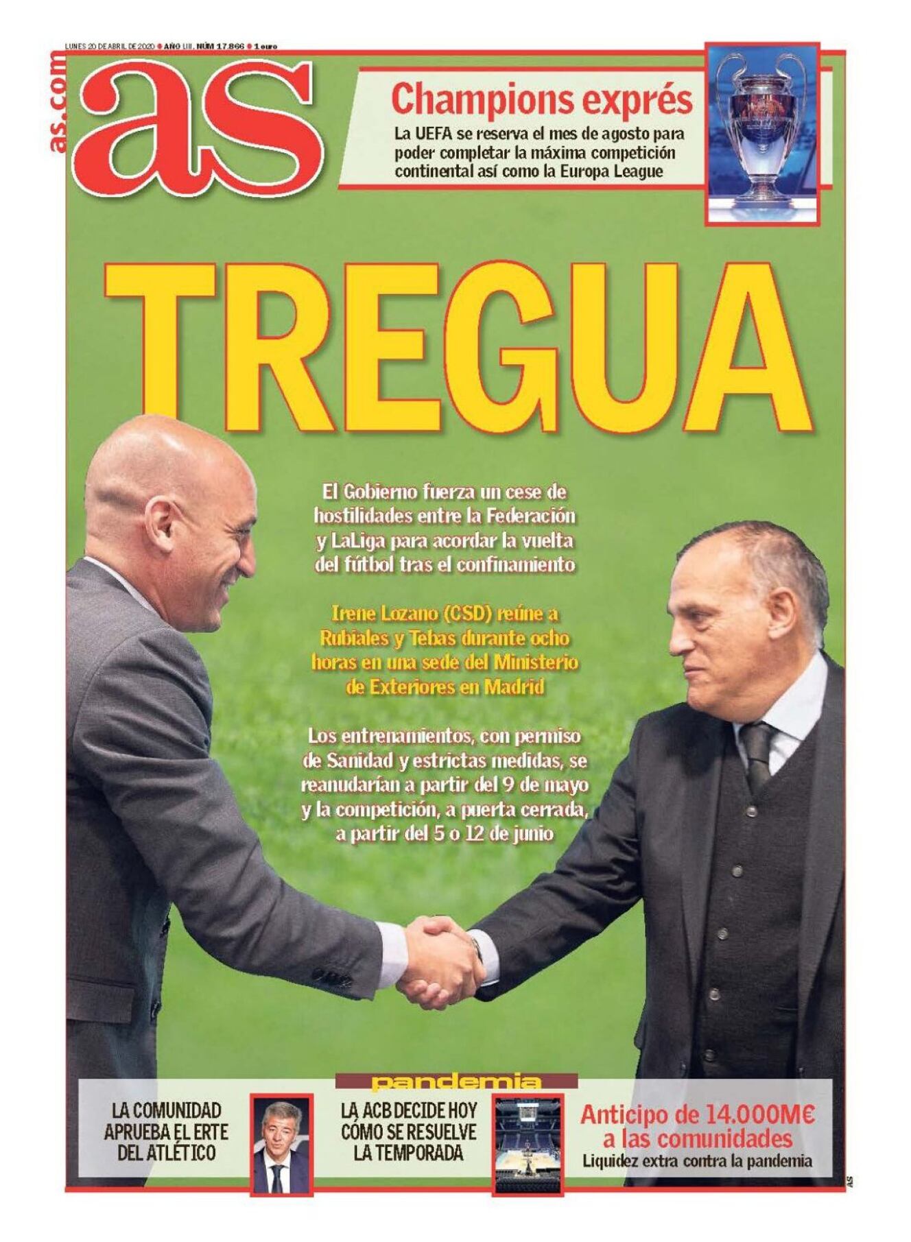 Las portadas de AS de abril - AS.com