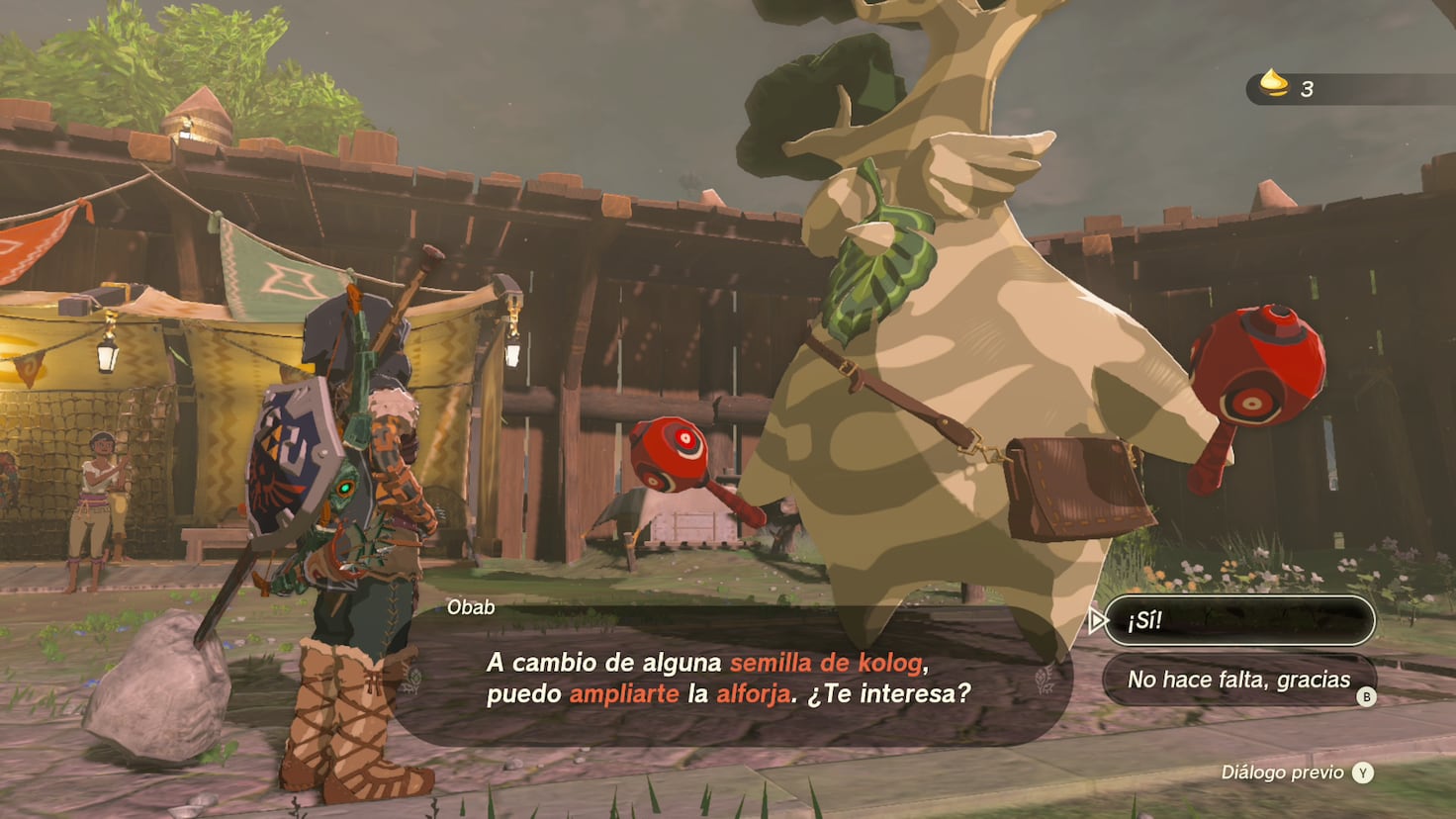 Dónde encontrar a Obab para aumentar el tamaño del inventario en Tears of the Kingdom - Meristation