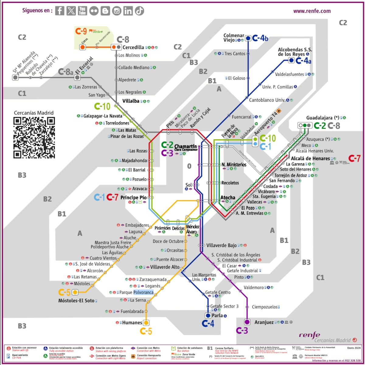 Así será el nuevo mapa de Cercanías de Madrid - AS.com