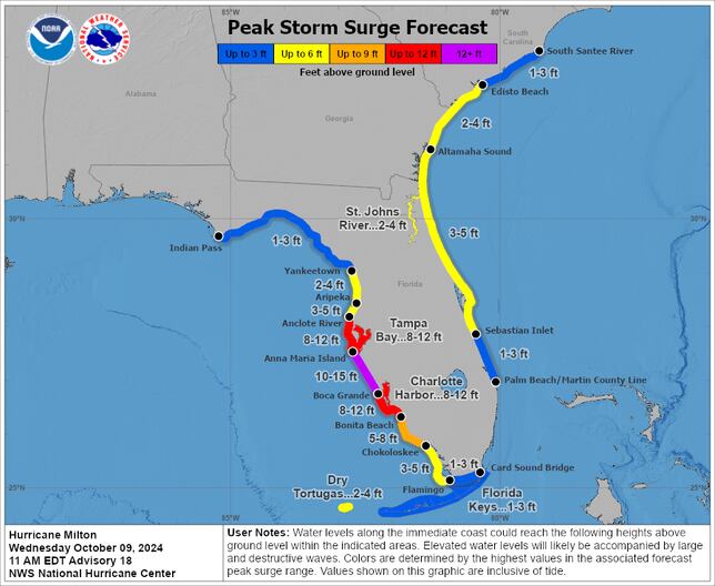 Where will Hurricane Milton pass? Map of affected areas, states and ...