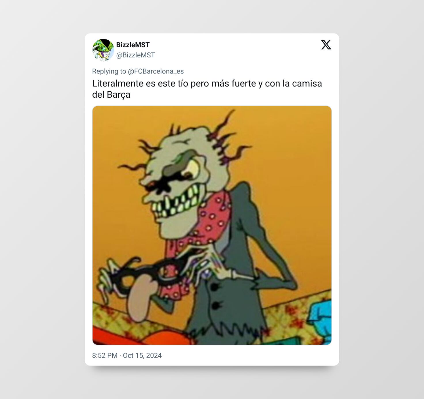 "Tiene una gamba en el hombro": lluvia de memes con el cartel del Barça ...