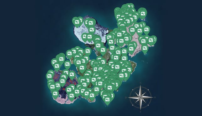 Palworld interactive Map: where to find statues, towers, dungeons ...