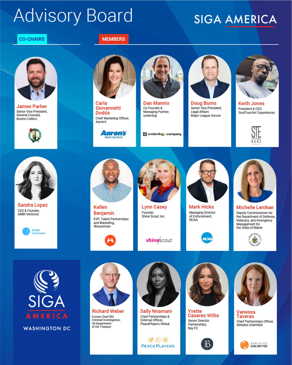 SIGA AMERICA names new Advisory Board to strengthen sport integrity ...