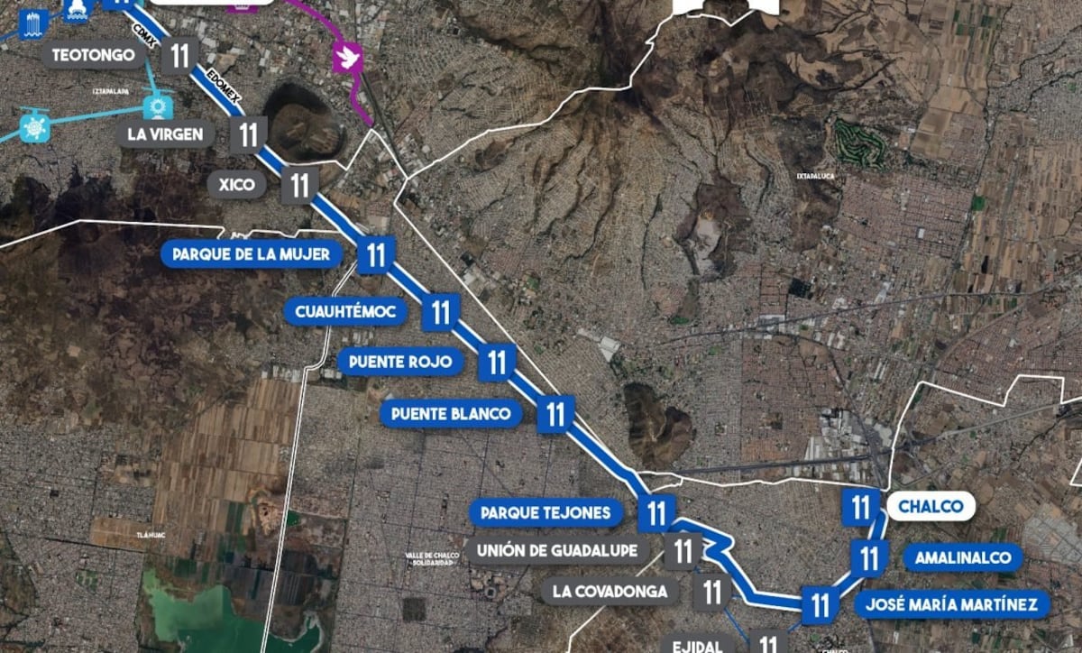 Así es la ruta del Trolebús Chalco-Santa Martha: estaciones y fecha ...