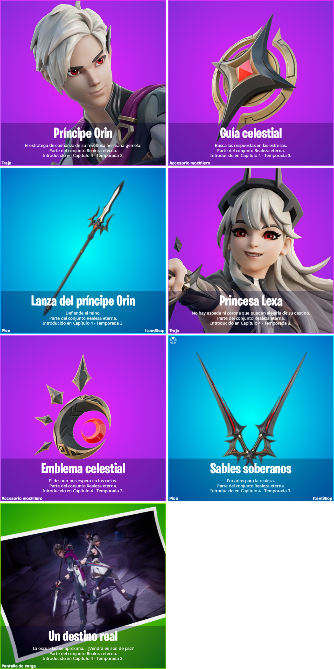 Príncipe Orin y Princesa Lexa son las nuevas skins del Club de Fortnite ...