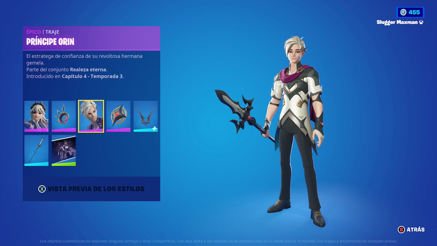 Príncipe Orin y Princesa Lexa son las nuevas skins del Club de Fortnite ...