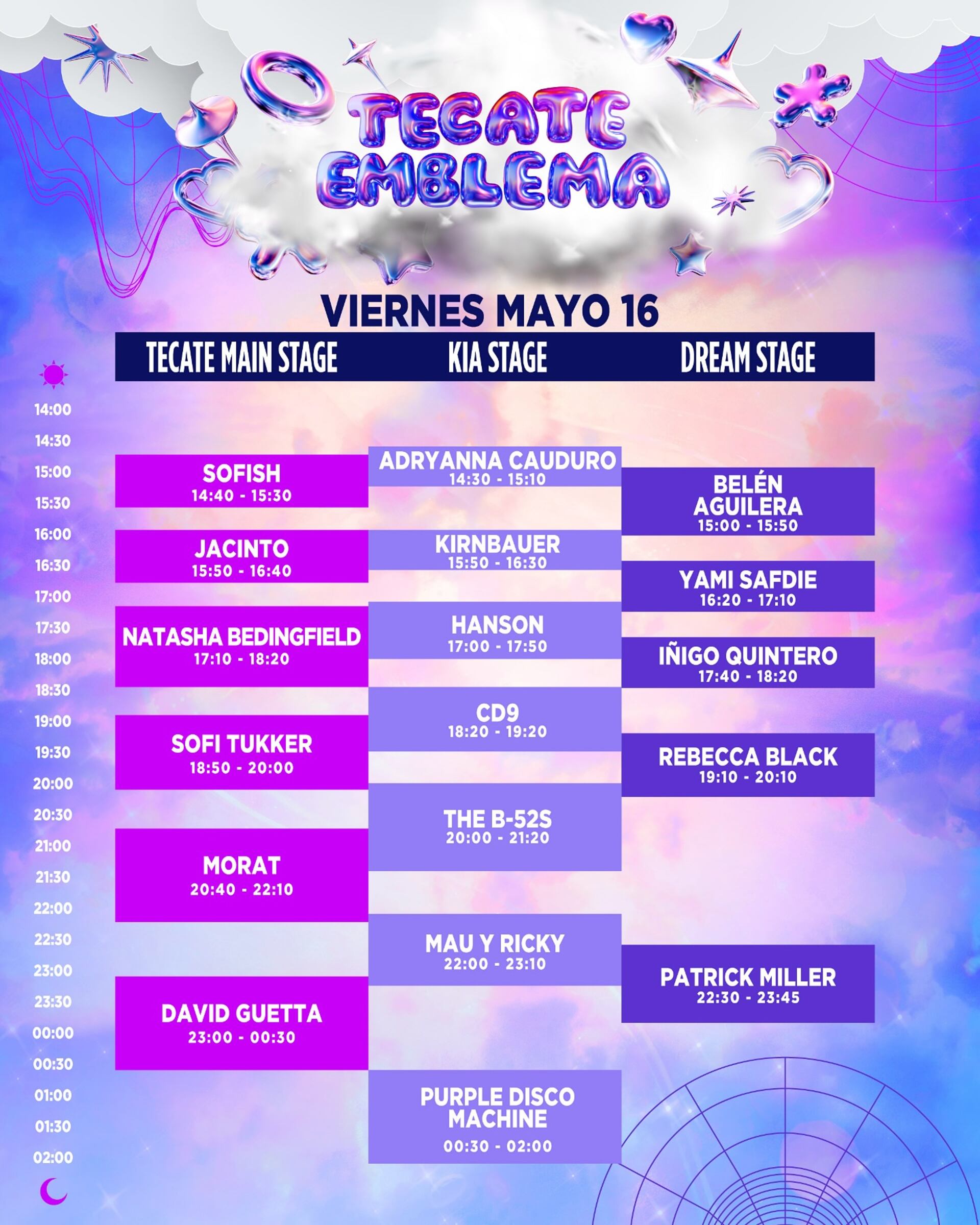 Festival Tecate Emblema 2025: horarios confirmados, bandas, artistas y ...
