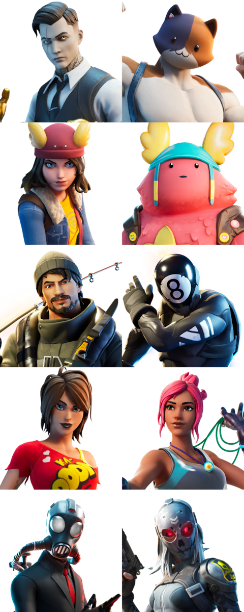 Así Son Las Nuevas Skins De Fortnite Remix Capítulo 2 Con Mezclas De Midas Y Miaúsculos Tntina