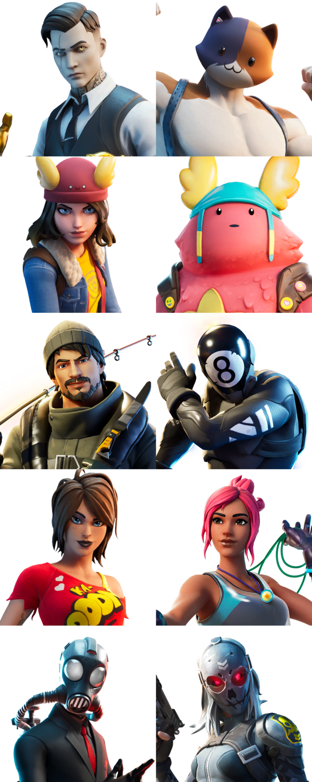 Here are the new outfits from Fortnite Remix: Chapter 2 with mixes from ...